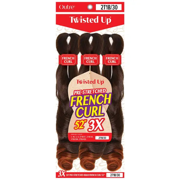 Mèches X-Pression Box Braid French Curl 52" 3X - Outre – Diouda