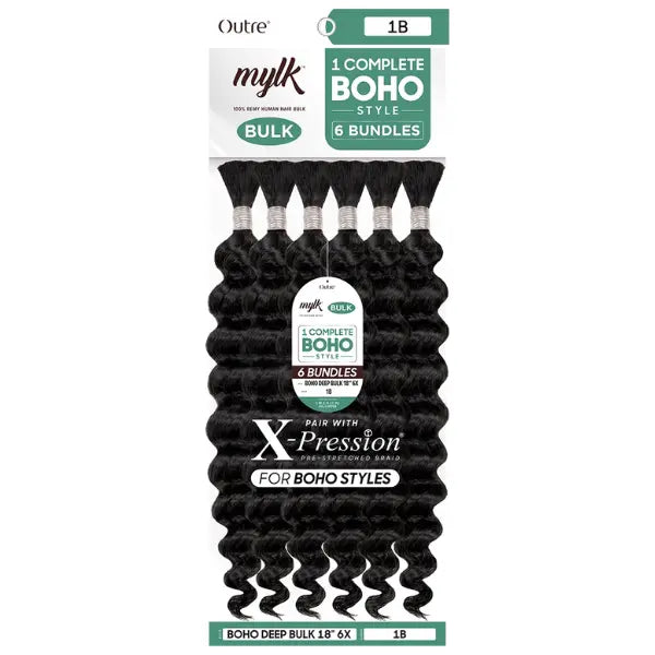 Mèches pour tresses Boho Deep Bulk X6 - Outré – Diouda