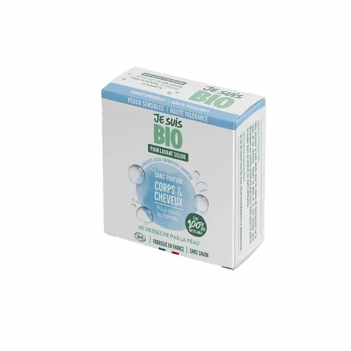 Pain lavant sans savon sans parfum Corps & Cheveux - Je suis Bio – Diouda