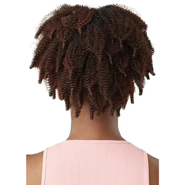 Postiche Afro Kinky Curly Ginger Brown Kajo - Outre – Diouda