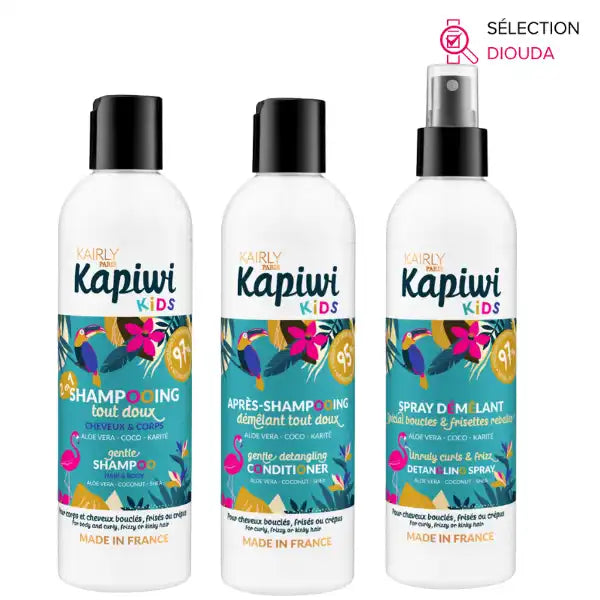 Trio Hydratant Démêlant Soins Cheveux Enfant - Kapiwi Kids – Diouda
