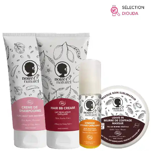 NoireOnaturel - Routine Soin Cheveux Crépus x4 – Diouda