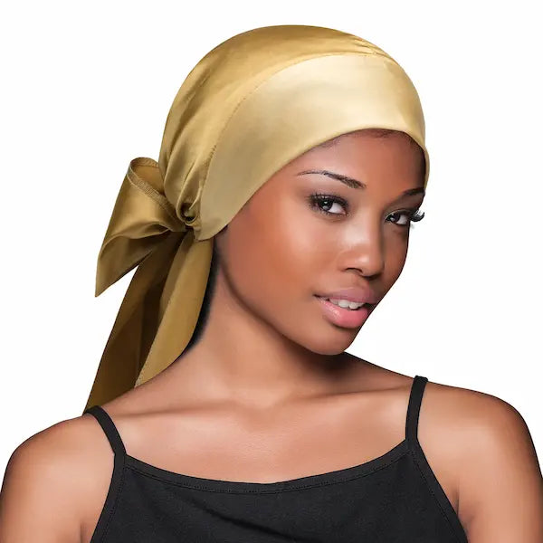 Foulard Satin Cheveux Champagne - Evolve Wrap Scarf – Diouda