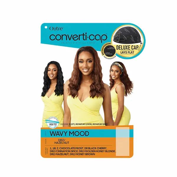 Perruque Noire Body Wave Mi-Longue Converti Cap Wavy Mood - Outré – Diouda