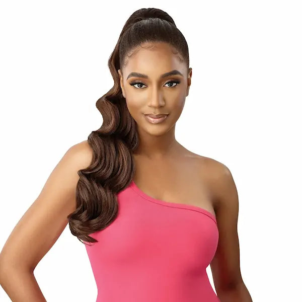 Postiche Long Wavy Ondulé Châtain Saana - Outré – Diouda