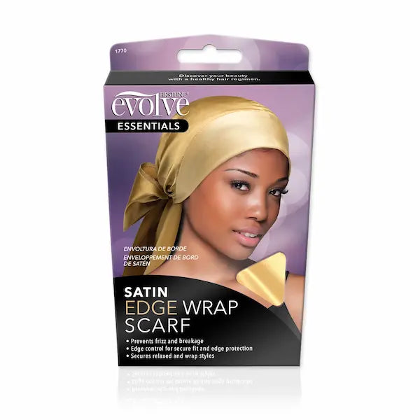 Foulard Satin Cheveux Champagne - Evolve Wrap Scarf – Diouda
